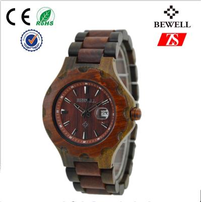 China Personalized Handmade Quartz Zebra Wood Watch With Japan Movement for sale