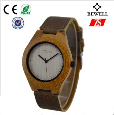 China Quartz Wood And Leather Watches For Woman , Tense Wooden Watch for sale