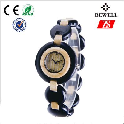 China Women Bewell Wood Watch Natural Wooden Bracelet Watch ZS-010 for sale