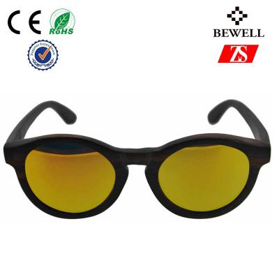 China Custom TAC Polarized Colored Wood Frame Sunglasses For Boys And Girls for sale