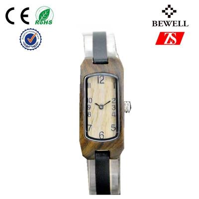 China Hand Made Casual Wooden Watch With Leather Band , Wood Bracelet Watch for sale