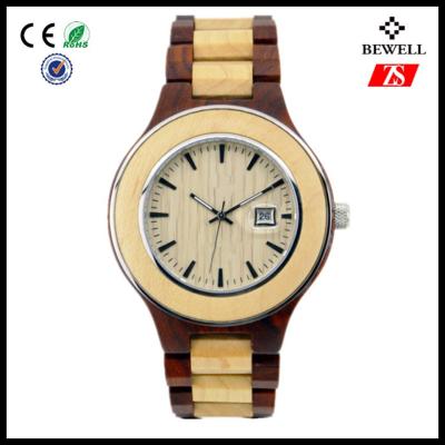 Cina Orologio di legno delle signore di Movt dell'incastonatura dell'acciaio inossidabile con il CE ROHS FSC della data in vendita