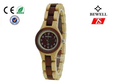 Cina Gli orologi di legno di piccola dimensione delle donne dei sandali & dell'acero con movimento giapponese in vendita