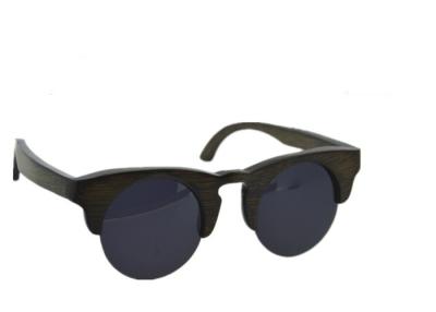 China Sunglasses Wood Frame Grey Polarized Lens Custom Engrave Logo Handmade for sale