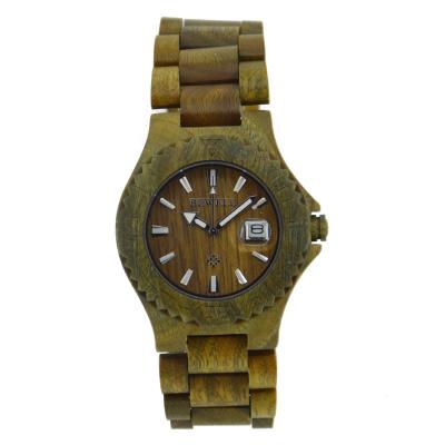 Cina Orologio del legno dei sandali dell'orologio degli uomini di legno verdi di modo in vendita