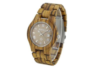 Cina Logo di legno resistente decorativo reale di abitudine dell'orologio del quarzo dell'acqua in vendita