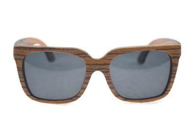 China Unisex popular Wood Frame Sunglasses With Customized Logo And Lense for sale