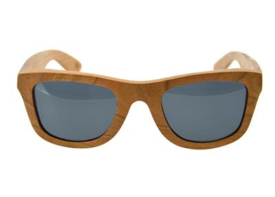 China Cherry wood frames sunglasses Grey Polarized Lense UV400 Protection for sale
