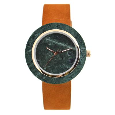 Cina Orologio di pietra verde resistente dell'acqua di stile dell'uomo di modo, cassa del marmo e quadrante in vendita