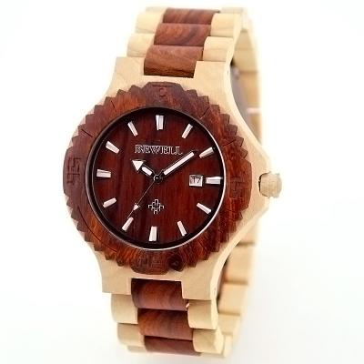Cina Gli uomini standard di ROHS FSC tendono l'orologio di legno 3ATM con il movimento del giapponese di Vogue Miyota in vendita