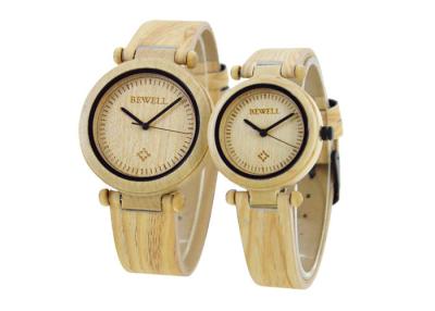 Cina Handcraft gli orologi del legno riciclati resistenti dell'acqua con il caso di legno/cinghia di cuoio in vendita