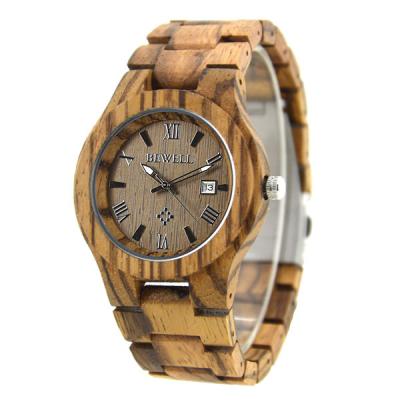 Cina Orologi di legno degli uomini su ordinazione impermeabili con il movimento giapponese di Miyota, colore di legno naturale in vendita