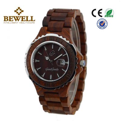Cina L'orologio di legno del quarzo sandalo/dell'acero con 100% ha indurito il vetro, una garanzia da 1 anno in vendita