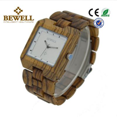 Cina Orologio del legno impermeabile della zebra professionale/orologi del legno banda del quadrato con la norma del FSC in vendita