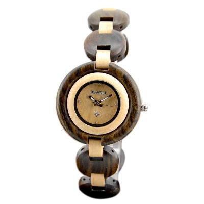 Cina Orologi amichevoli neri di Eco dell'acero e dei sandali con la bella banda esile in vendita