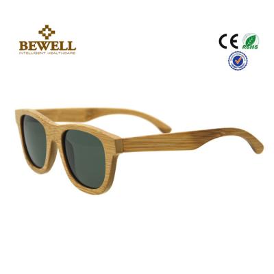 China Cusomized natural Wood Frame Sunglasses gradient grey UV protection polarized lens for sale