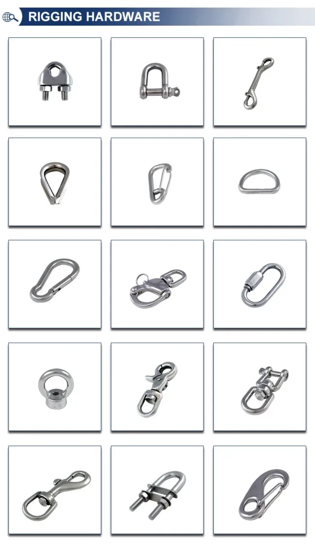Stainless Steel Lifting Safety Captive Pin Long D Shackle Ss European Type Long Dee Shackle