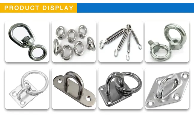 Loop Type Spring Swivel Eye Snap Shackles