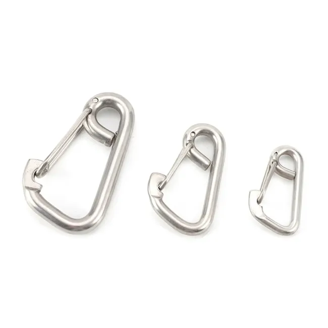 304 Stainless Steel Simple Spring Hook Rigging Hardware Fitting