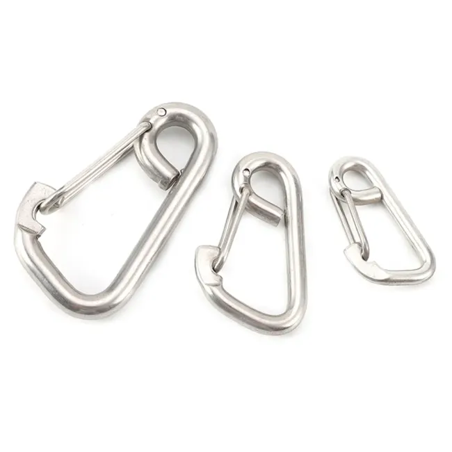 304 Stainless Steel Simple Spring Hook Rigging Hardware Fitting