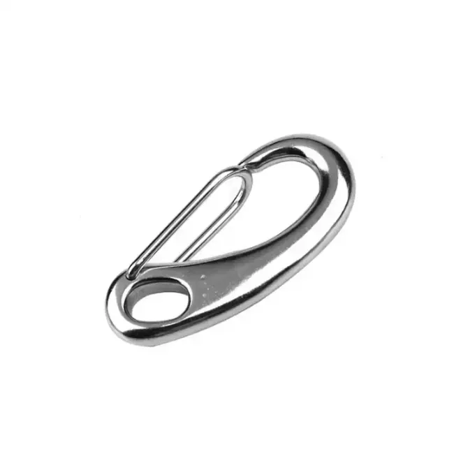 Customized Stainless Steel Egg Shaped Spring Clip Hook