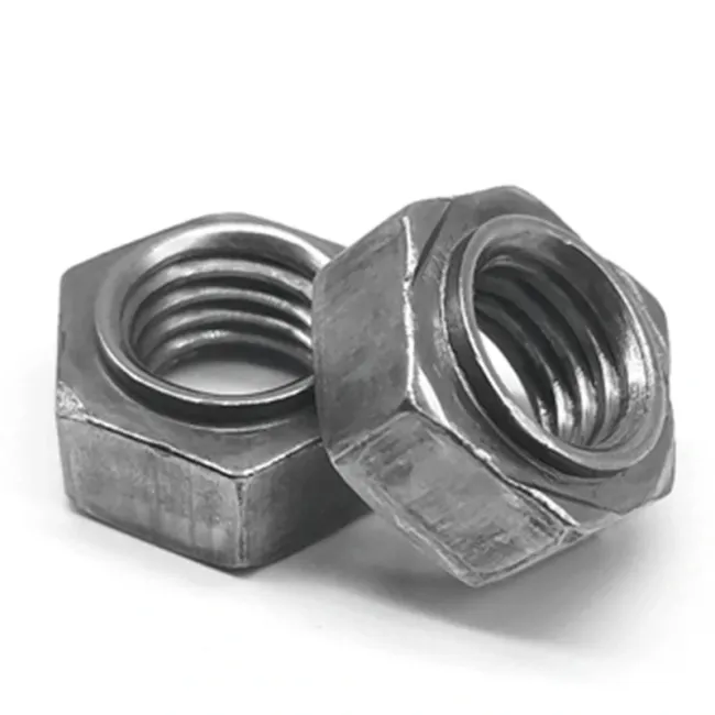 China Hex Weld Nut M3 M4 M5 M6 M8 M10 M12 Low Carbon Steel Plain Hex Projection Spot Welding Nut Hexagon Weld Nuts