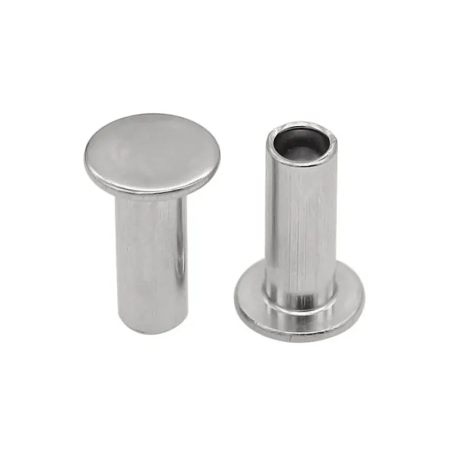 Stainless Steel Flat Head Half Rivet DIN6792