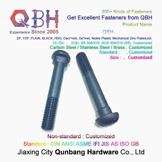 Carbon Steel Neck Track Bolts ASME/ANSI B18.10