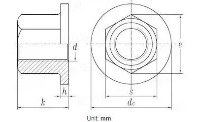 DIN6331 Heavy Flange Hexagonal Nuts