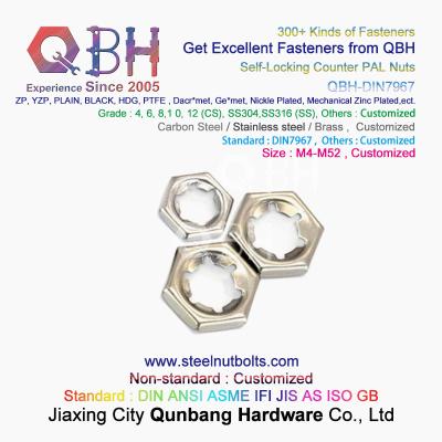 Cina BACCANO di QBH 7967 M4 ai dadi/Pallnut del contatore della serratura di auto di 6 denti M52 del acciaio al carbonio chiudente nero/acciaio inossidabile in vendita