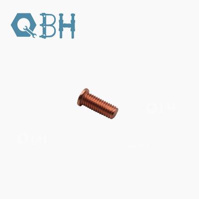 China Copper Plated Welding M3 Stainless Steel Hex Head Bolts Din hex flange bolt for sale