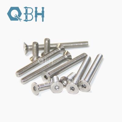China Countersunk Hex Socket Sink Head Screw Qbh DIN7991 SUS 304 / 316 Stainless Steel Cks for sale