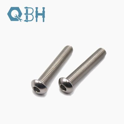 China Plain Stainless Steel Round Head Hexagon Socket Bolt M2 5mm for sale