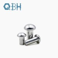 China DIN661 Oval Solid Rivets / Solid Round Head Rivet Cold Forging for sale