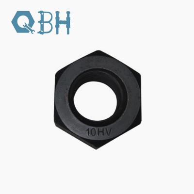 China High Strength Black Carbon Steel Hex Nut EN14399-4 Grade 10 With Hv for sale