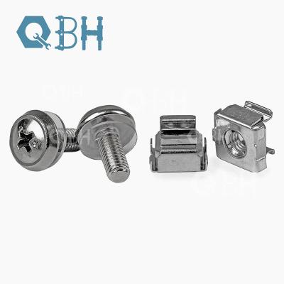 Cina 10.9 Grade Pan Head Crown Screw con Noce di gabbia in vendita