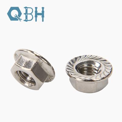 China DIN 6923 A2-70 1 4 20 Stainless Steel Flange Nut for sale