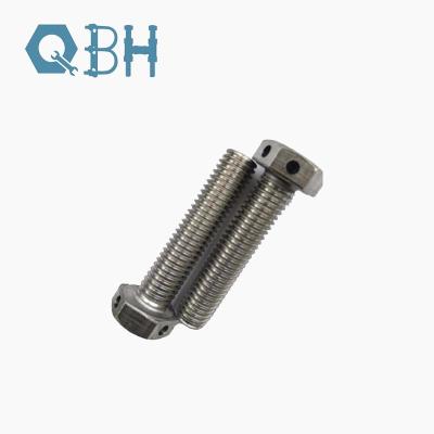 중국 산업용 등급 304 316 스테인리스 스틸 헥사곤 볼트 A2-70/A4-80 머리에 철로 구멍이 있는 판매용