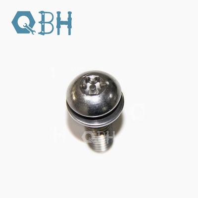 China Stainless Steel Tamper Resistant Button Head Inner Flower Torx Screws Washer Liner Bolt for sale