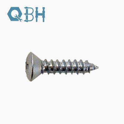 China Ifi 502 Metric Slotted Oval Countersunk Head Tapping Screws for sale