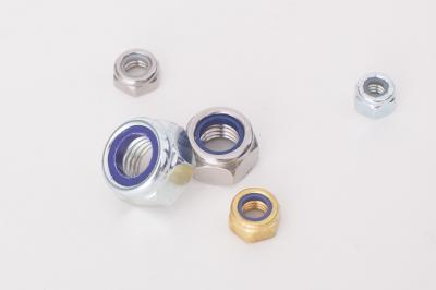 China Nylon lockDIN 982 - Prevailing torque nuts with nonmetalic insert  M6-M24 class 6 class 8 class 10  ZP YZP COLOR for sale