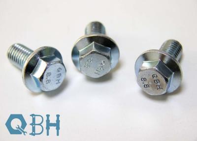 China DIN 6921 - Hexagon flange bolts metric Zinc/Black/HDG/Plian CLass 6.8 8.8 10.9 for sale