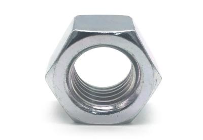 China BS1083 BSW BSF Hexagon Head Grade 2 ZP 2 Inch Hex Nut for sale