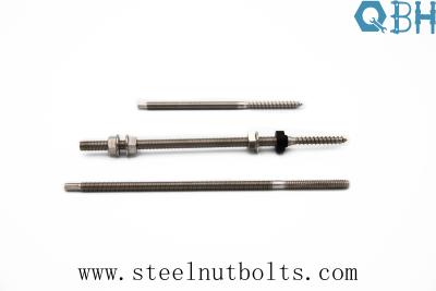 China Stainless Steel 304 Double Ended Dowel Screws With EPDM Flange Nut for sale