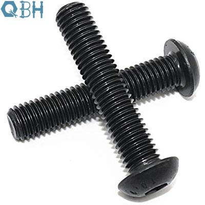 China Metric ISO 7380 Button Head Hexagon Socket Cap Screw 8.8 10.9 Steel for sale