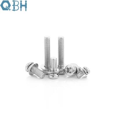 Cina Rondella di acciaio inossidabile Phillips Pan Head Screw With Flat e rosetta elastica in vendita