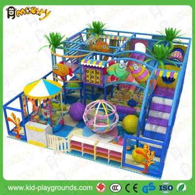 China underwater theme beautiful indoor children amusement park Kids indoor play equipment  electrical soft playground for sale