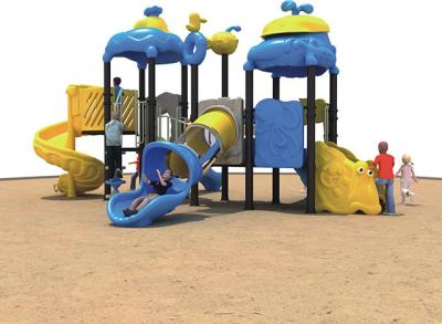 China Factory Price Kids Outdoor Playground Items Used Outdoor Playground Equipment for Children Plastic Slide Outdoor for sale