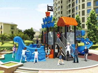 China New Plastic Children Outdoor Playground Kids Toy Pirate Ship Series for sale
