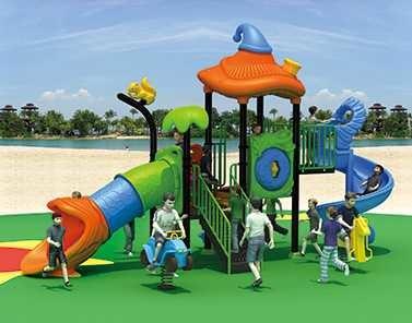 China Forest Outdoor Playground With Slide Game Toy Amusement Park Equipment for sale
